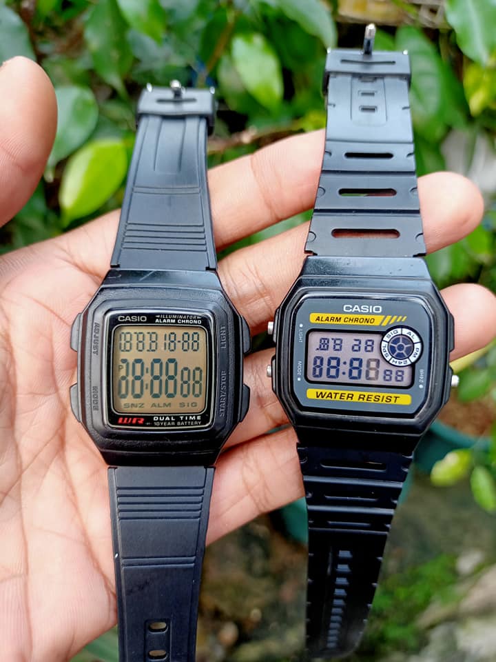 Casio F-201 — Vintage Square Look with big size Digits